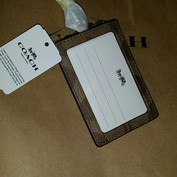 Coach | Bags | Coach Idbadge Lanyard In Signature Canvas | Poshmark